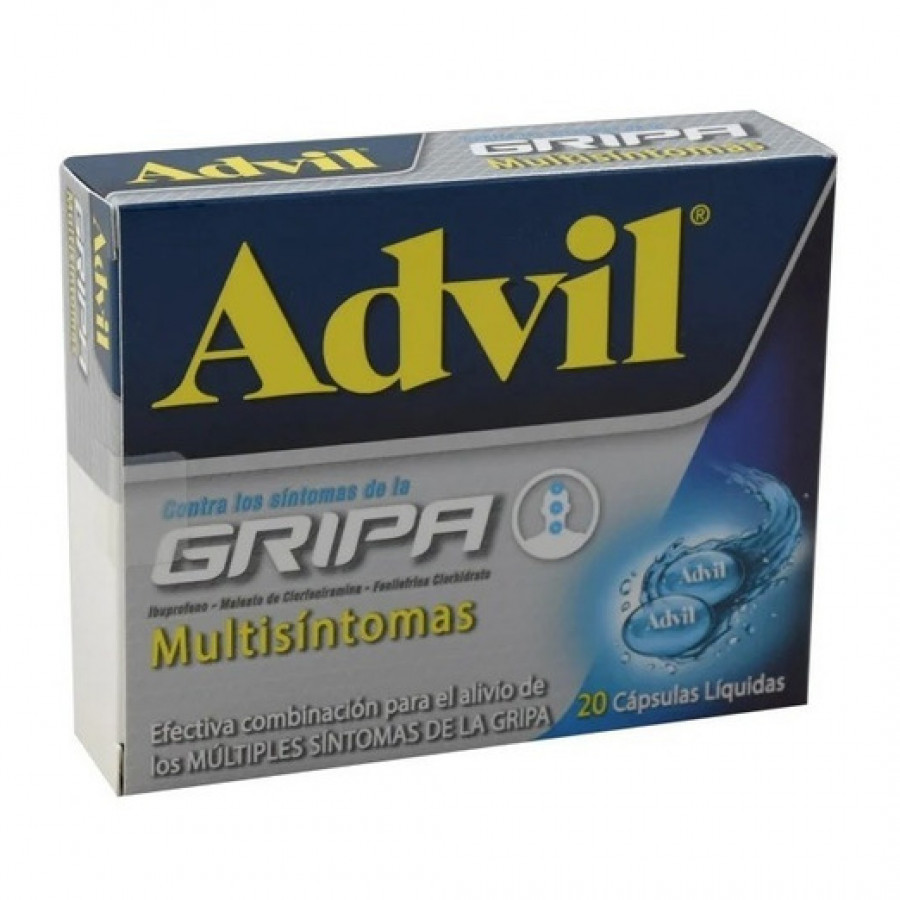 Advil Gripa 20 Capsulas - Gsk - Comercial